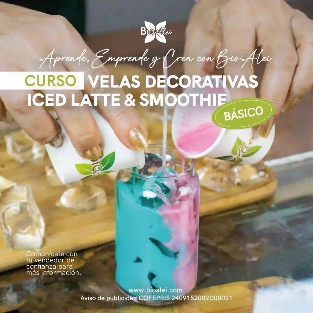 Curso de Velas Decorativas Iced Latte & Smoothie - Paquete Básico - BioAlei